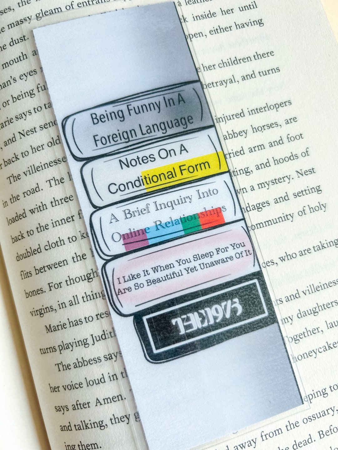 The 1975 Albums Bookshelf Bookmark - Etsy UK