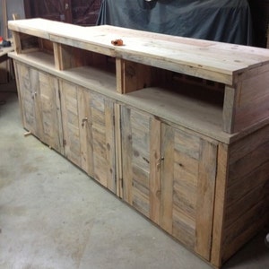 Bespoke Reception Counter Reclaimed Rustic Furniture Shop Office ...