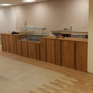 Bespoke Reception Counter Reclaimed Rustic Furniture Shop Office ...