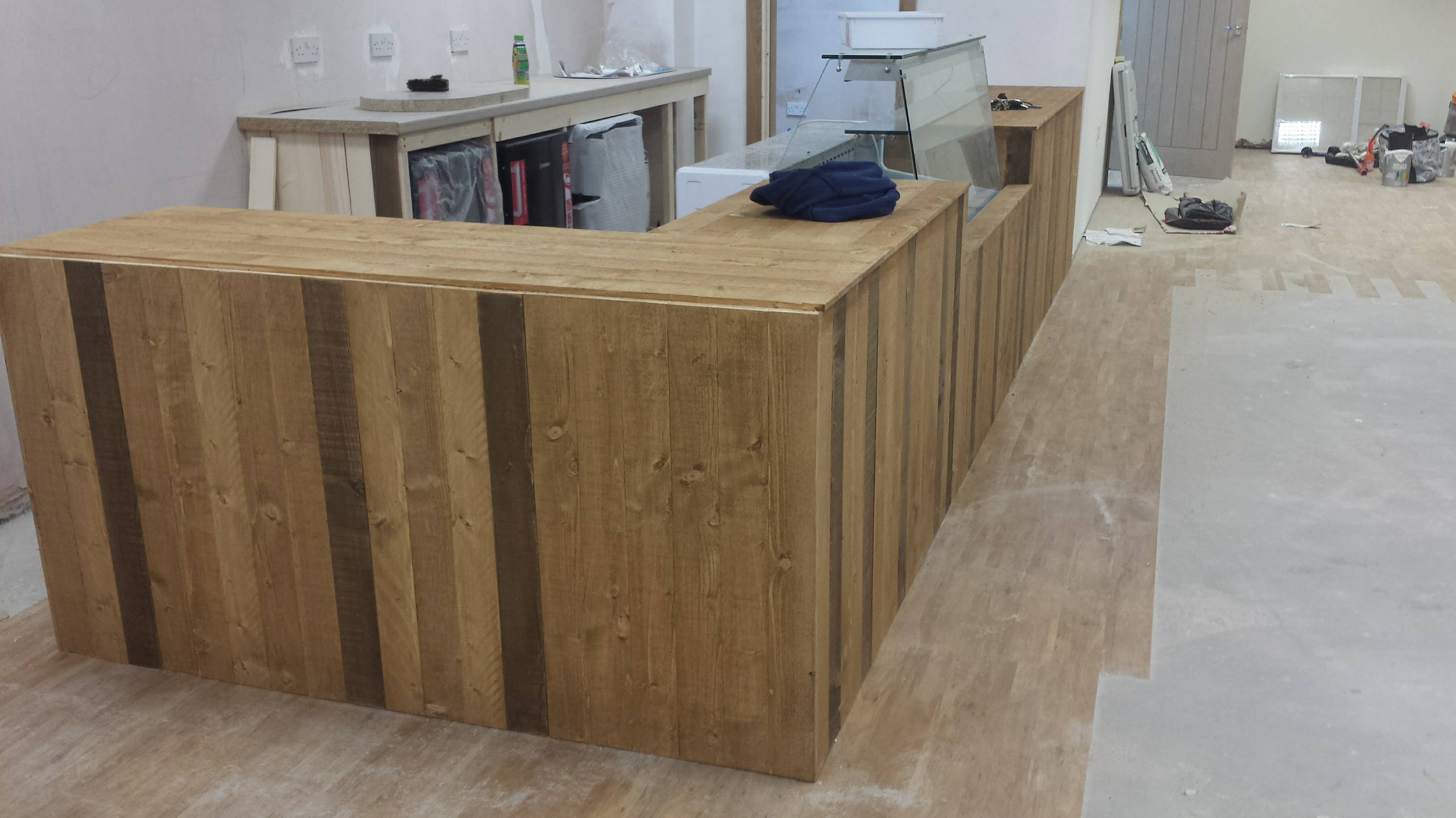 Bespoke Reception Counter Reclaimed Rustic Furniture Shop Office ...