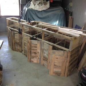 Bespoke Reception Counter Reclaimed Rustic Furniture Shop Office ...