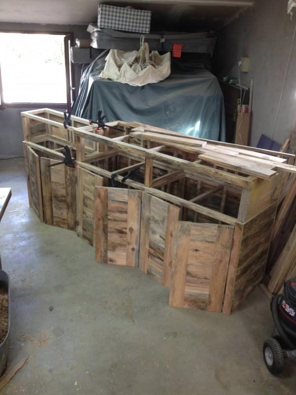 Bespoke Reception Counter Reclaimed Rustic Furniture Shop Office ...