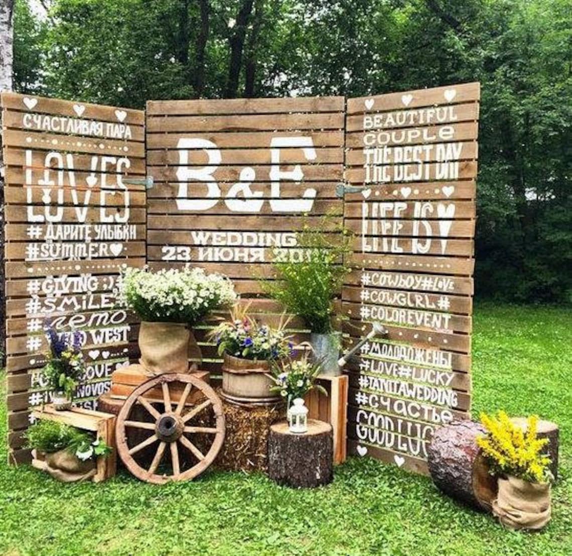Bespoke Wooden Backdrops & Photo Booths Freestanding or Wall Mounted - Etsy