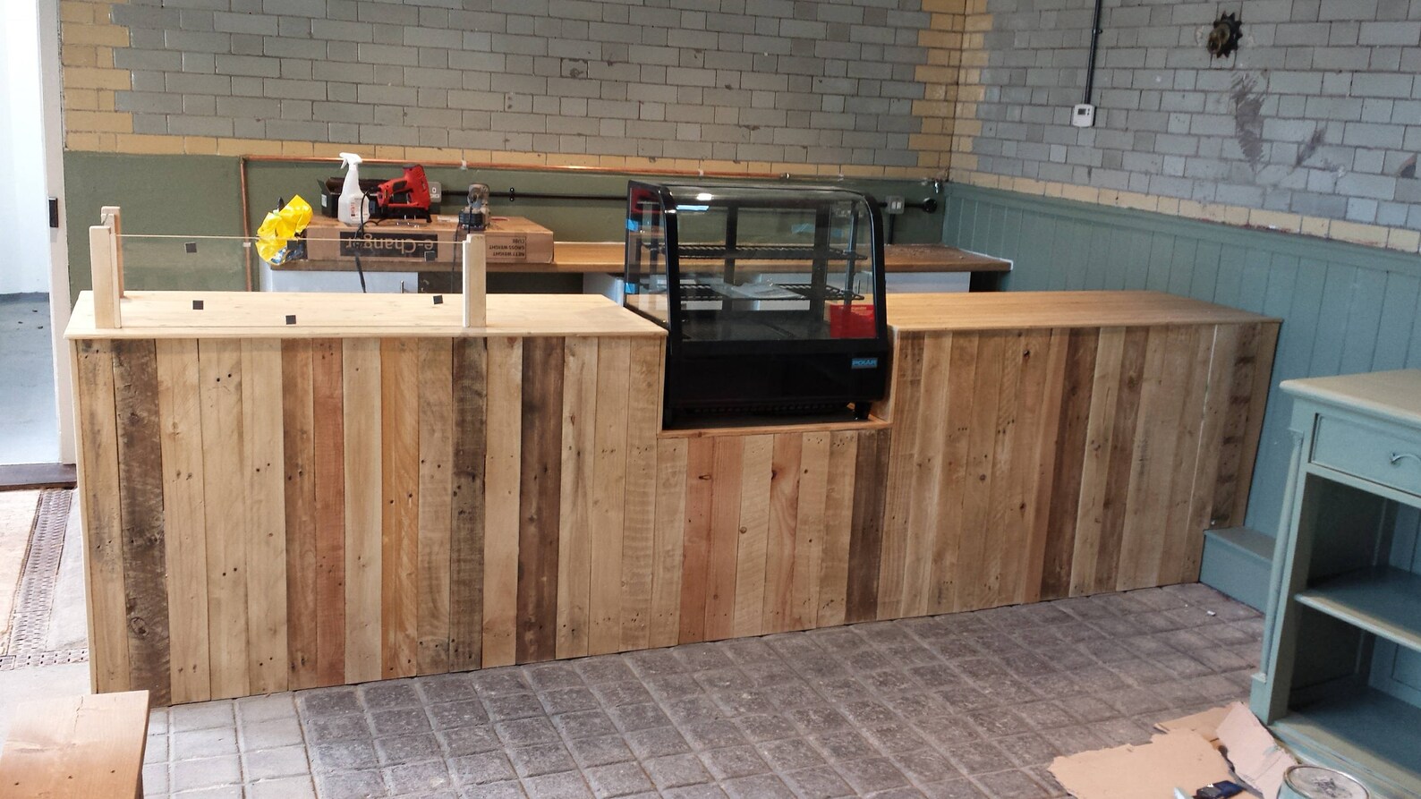 Bespoke Reception Counter Reclaimed Rustic Furniture Shop Office ...