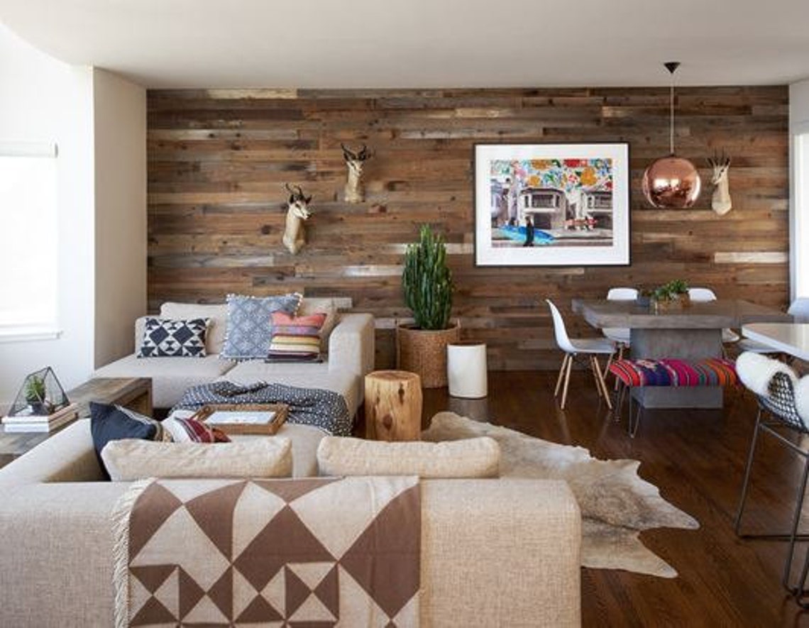 Reclaimed Rustic Pallet Wall Timber Wall Shabby Chic Wall - Etsy