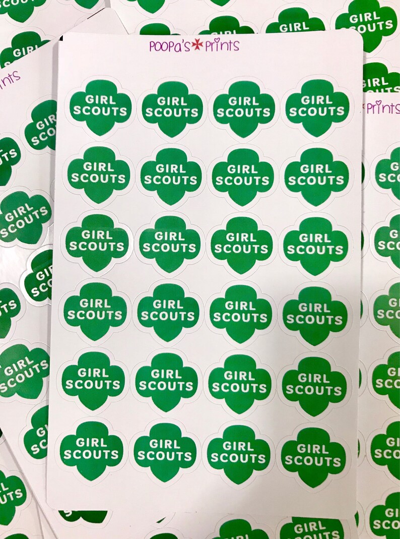 Customizable Girl Scout Present Tags Thank You Stickers - Etsy