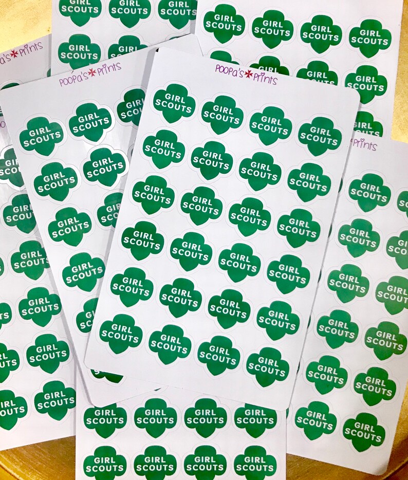 Customizable Girl Scout Present Tags Thank You Stickers - Etsy