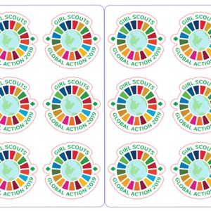 Customizable Girl Scout Present Tags Thank You Stickers | Etsy