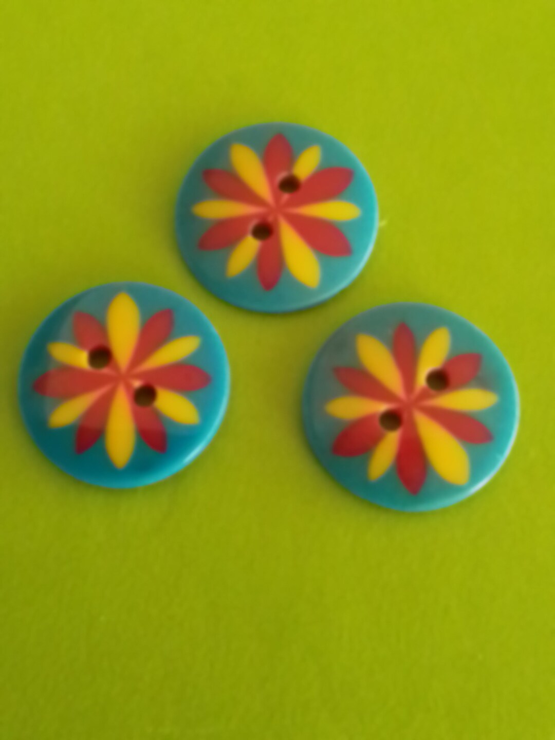 3 Vintage French Buttons 1930s Celluloid Cookie Buttons Approx 3/4 Inch ...