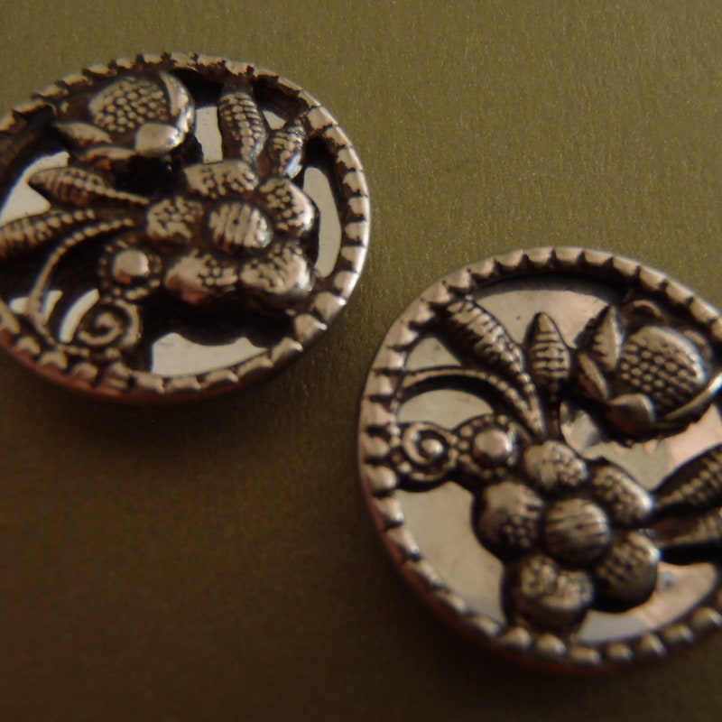 Metal Mirror Buttons - Etsy