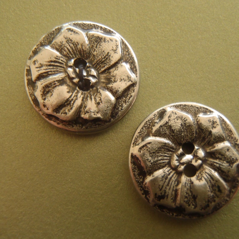 Silver Tone Buttons - Etsy