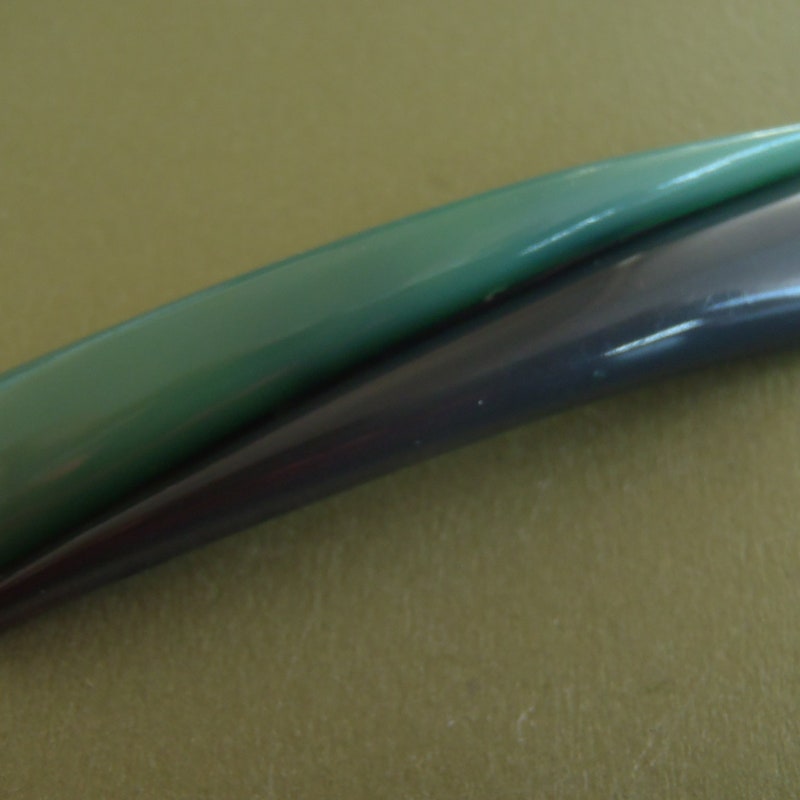 Green Barrette - Etsy