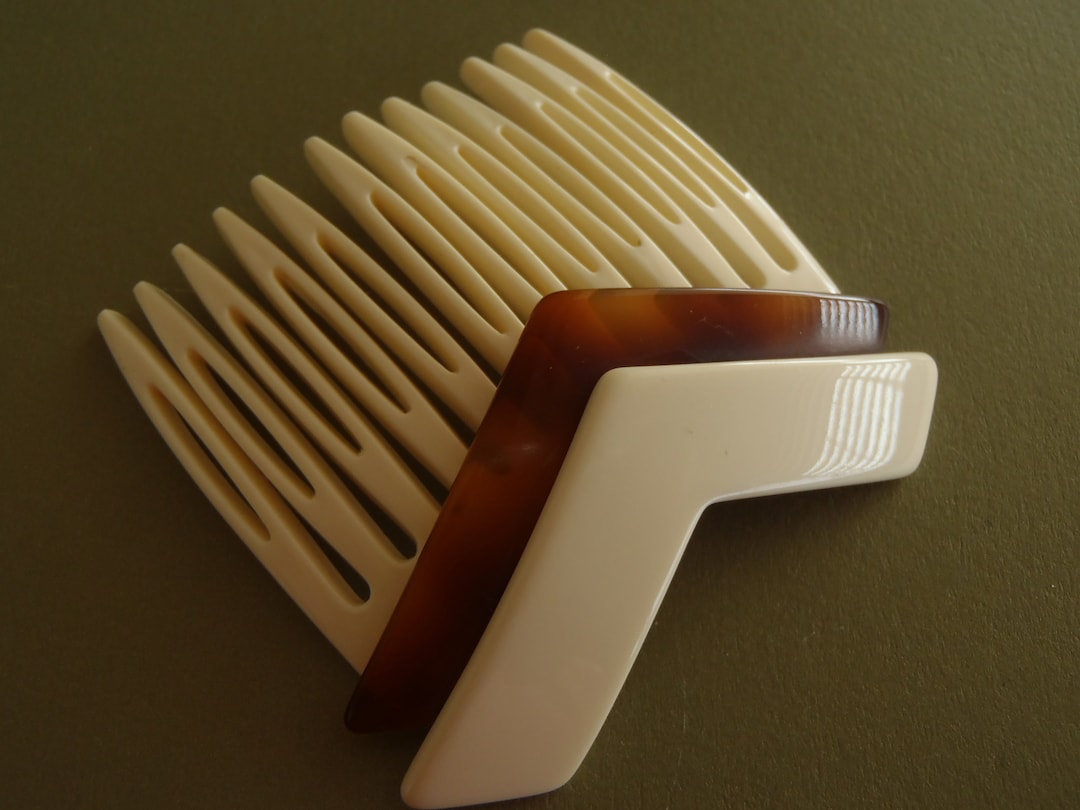 Vintage French Hair Comb Unused 1960s France Elegant by Carita Cream ...