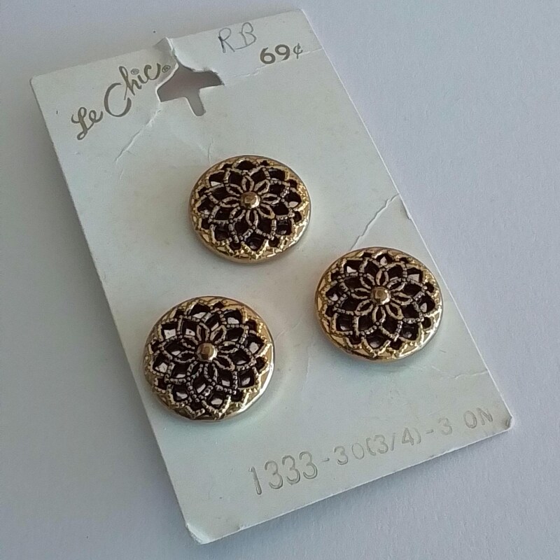 Metal Mirror Buttons - Etsy