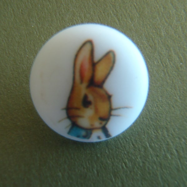 White Rabbit Button - Etsy