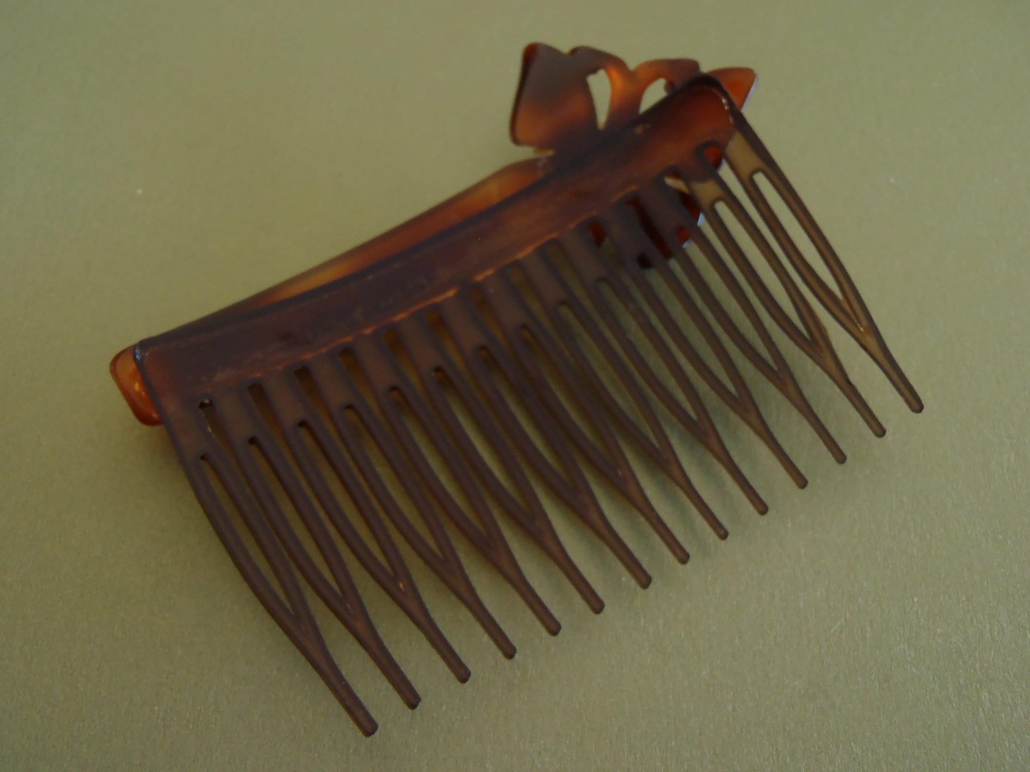 Vintage French Hair Comb Butterfly Decoration 1960s Faux Tortoise Shell ...