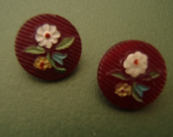 Hand Painted Buttons | Etsy