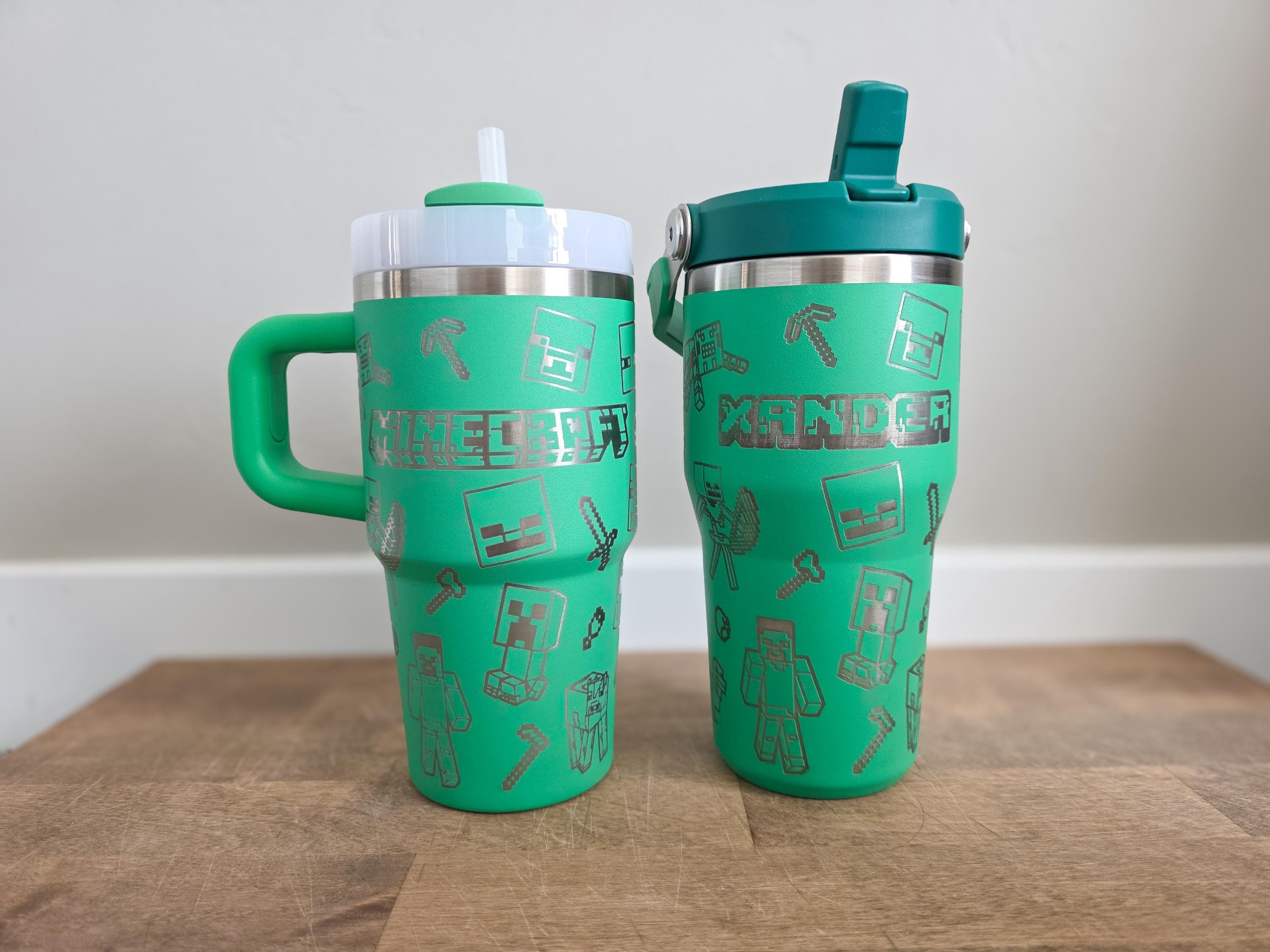 Personalized Minecraft Stanley Tumbler – Laser Engraved Creeper Cup - Etsy