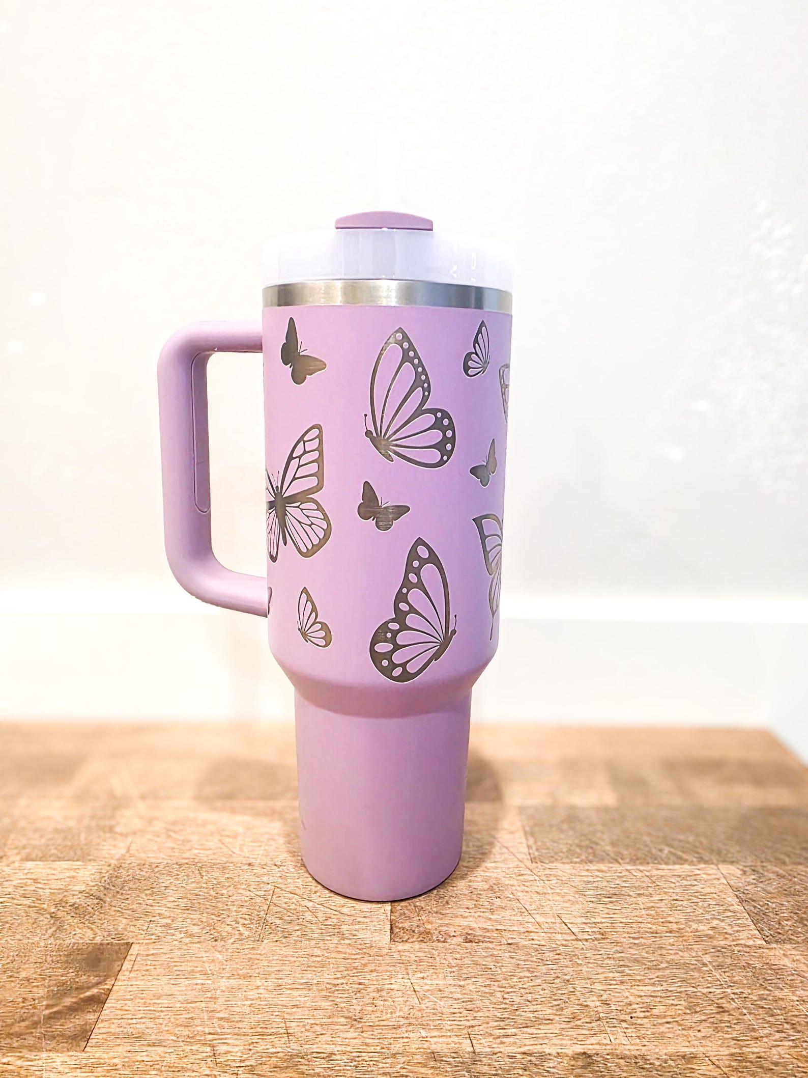 Butterfly Stanley - Personalized Butterfly Tumbler - Laser Engraved ...