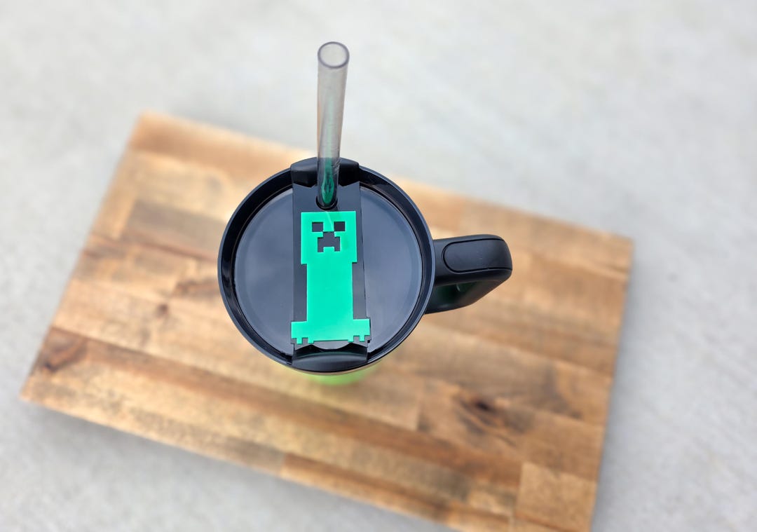 Creeper Tumbler Topper, Minecraft Name Plate, Stanley Lid Tag ...