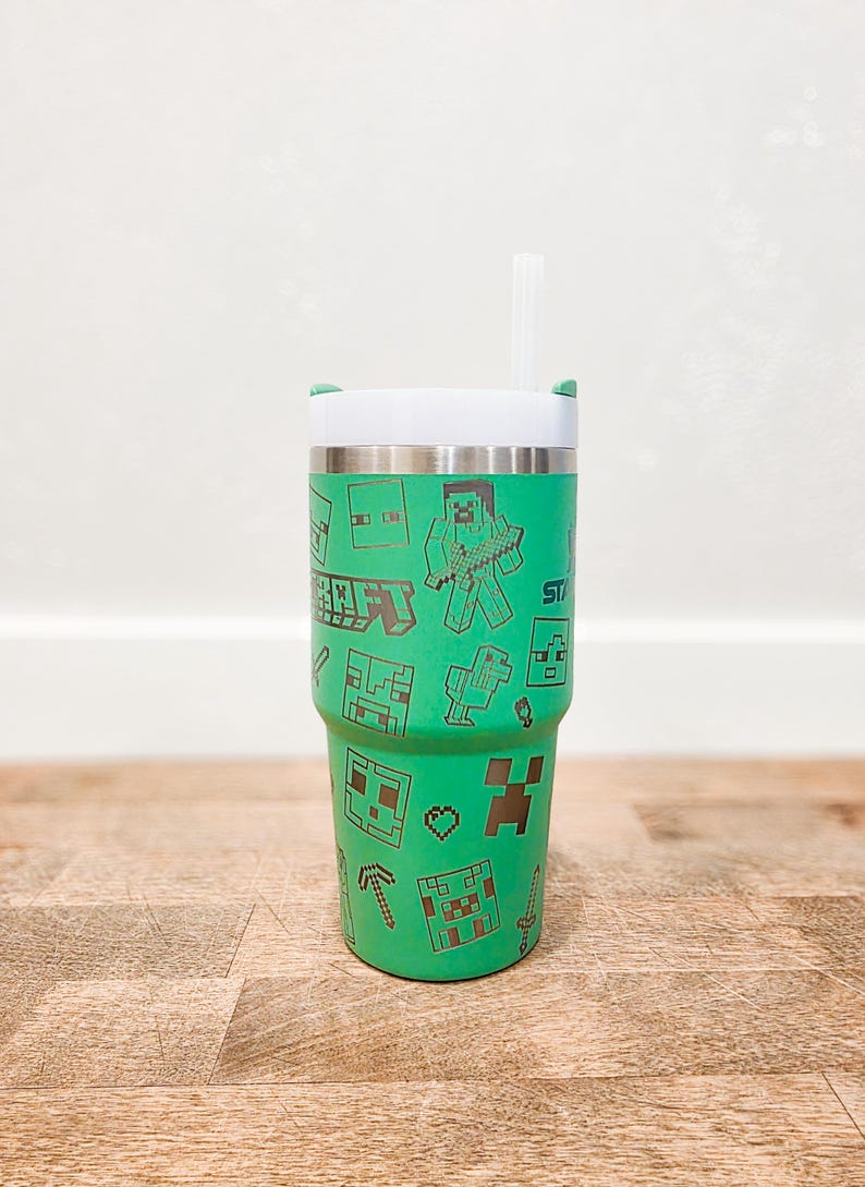 Personalized Minecraft Stanley Tumbler – Laser Engraved Creeper Cup - Etsy