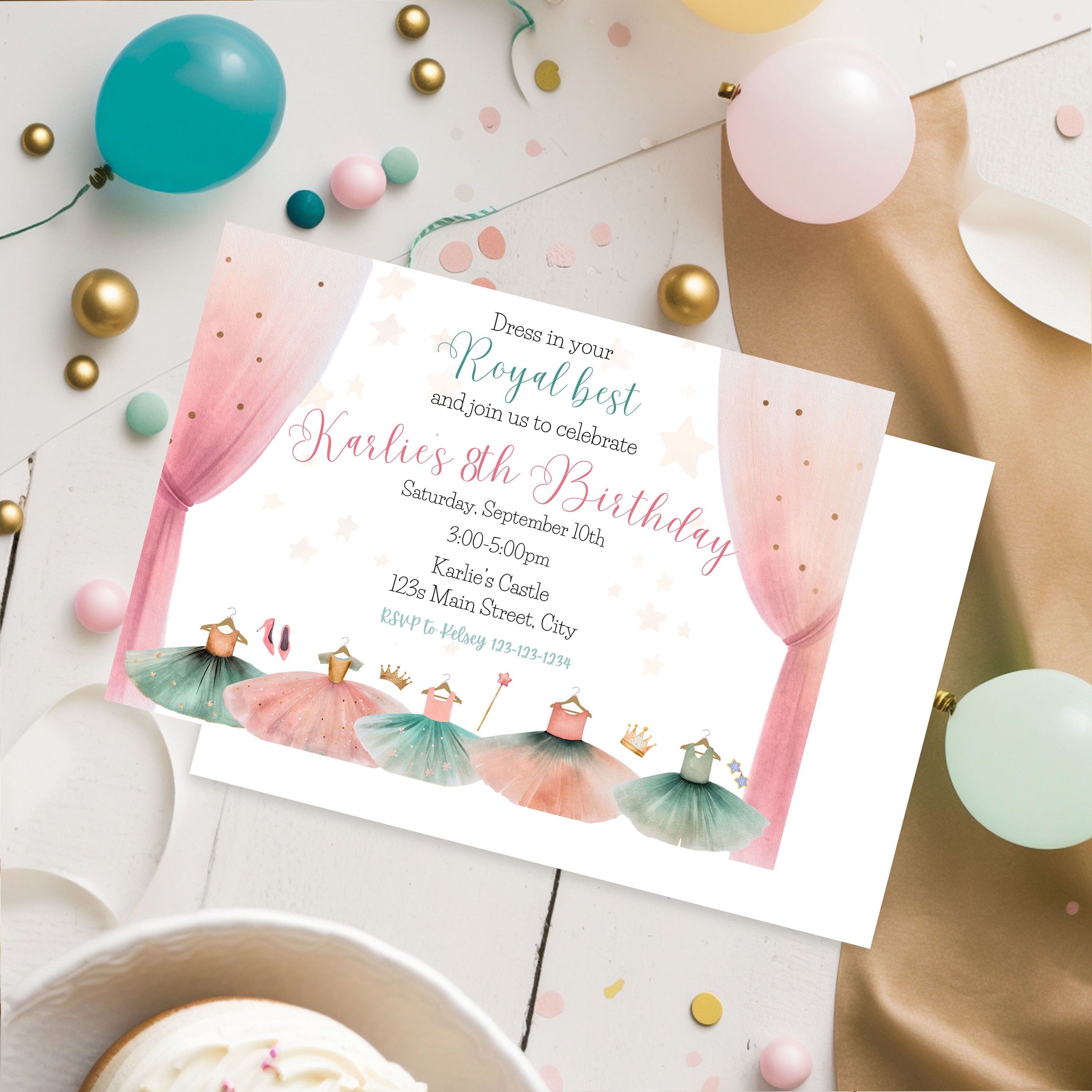 Editable Dress-up Birthday Invitation - Dress-up Birthday Invitation ...