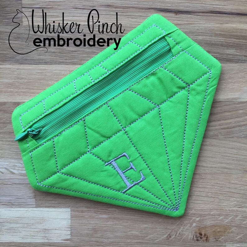 ITH - in the Hoop Gem Shaped Coin Pouch - Machine Embroidery Design - Etsy