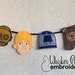 ITH Star Wars Millennium Falcon Bunting/ Garland Machine Embroidery ...