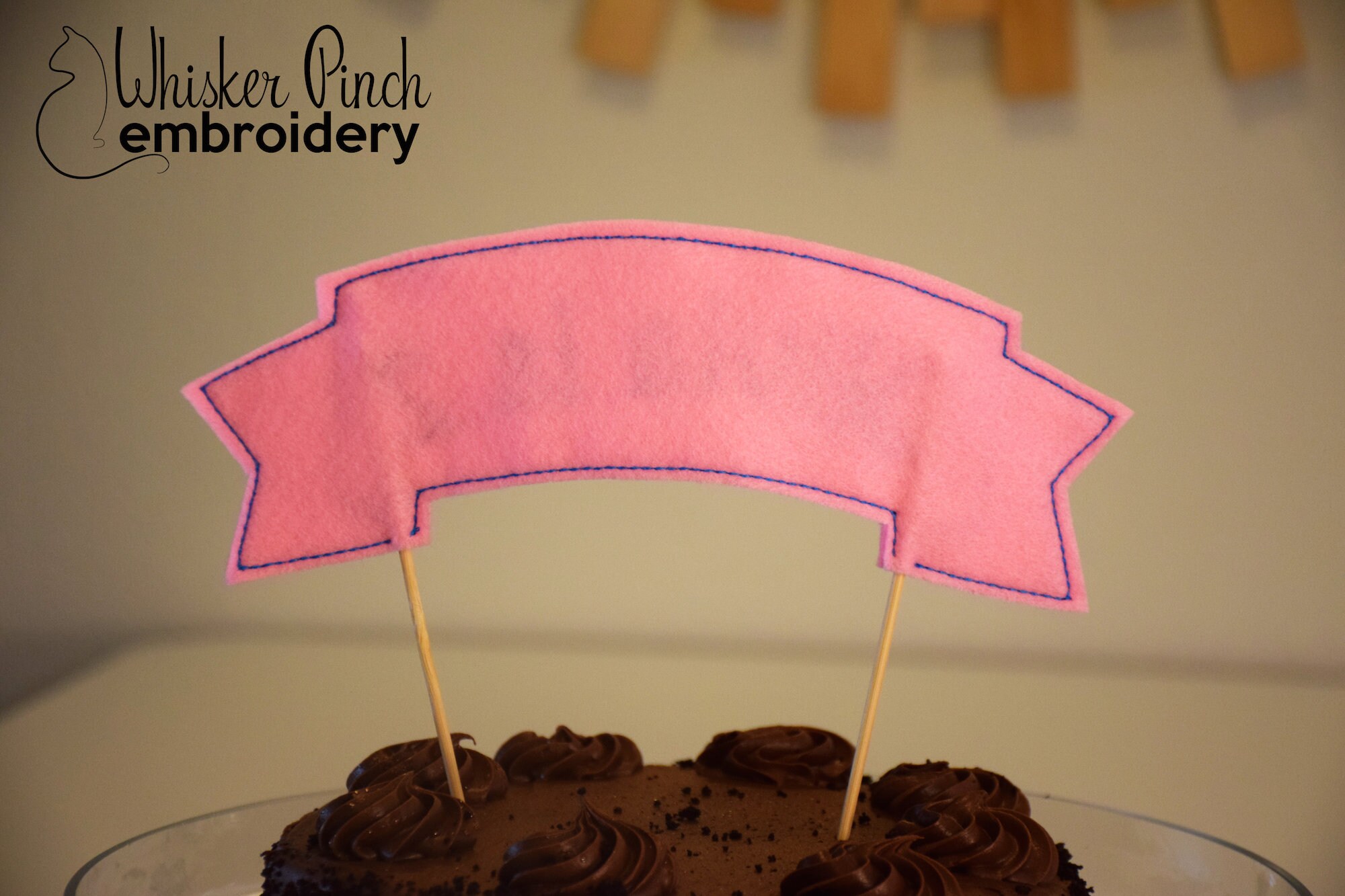 ITH Cake Banner/ Dessert Topper - Machine Embroidery Design - Etsy