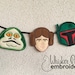 ITH Star Wars Millennium Falcon Bunting/ Garland Machine Embroidery ...