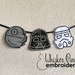 ITH Star Wars Millennium Falcon Bunting/ Garland Machine Embroidery ...