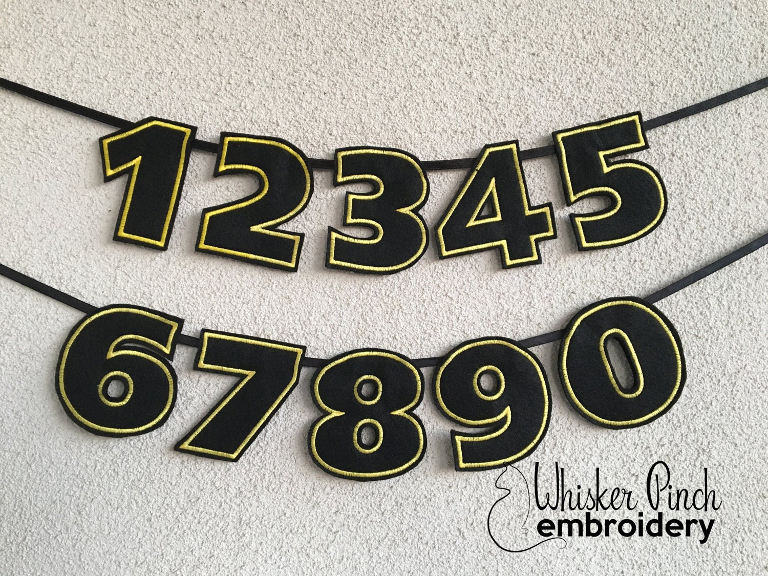 ITH Star Wars Font Bunting/ Garland Numbers - Machine Embroidery Design ...