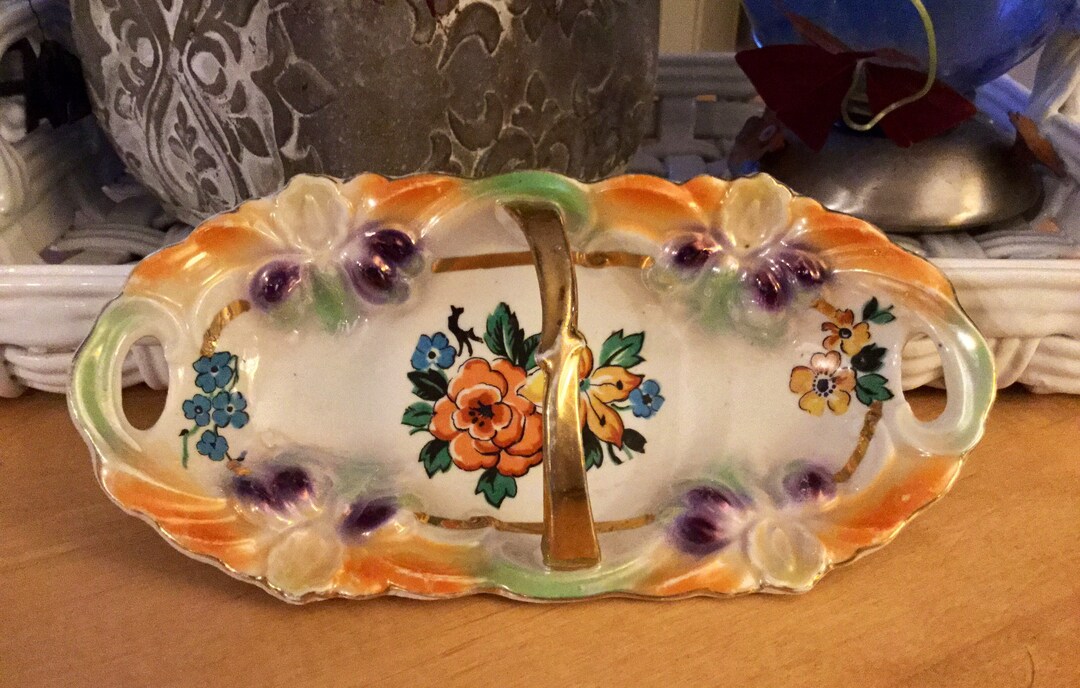 Gorgeous German Lustreware Lustre Ware Eleanor Pattern Bavaria White ...