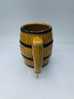 Vintage Barrel Shaped Beer Mugs Set of Two - Etsy