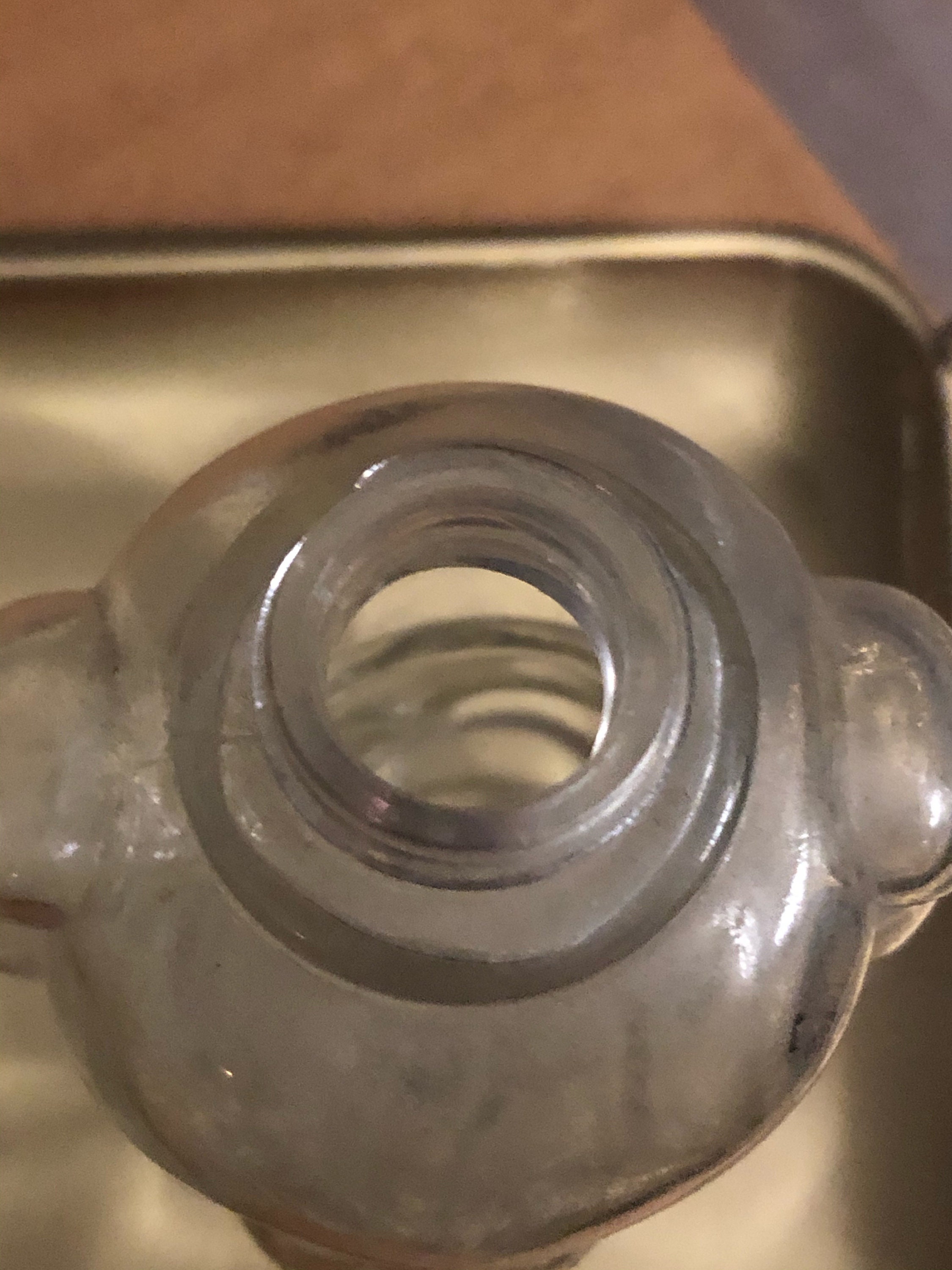 Vintage Clear Glass Dog Container - Etsy