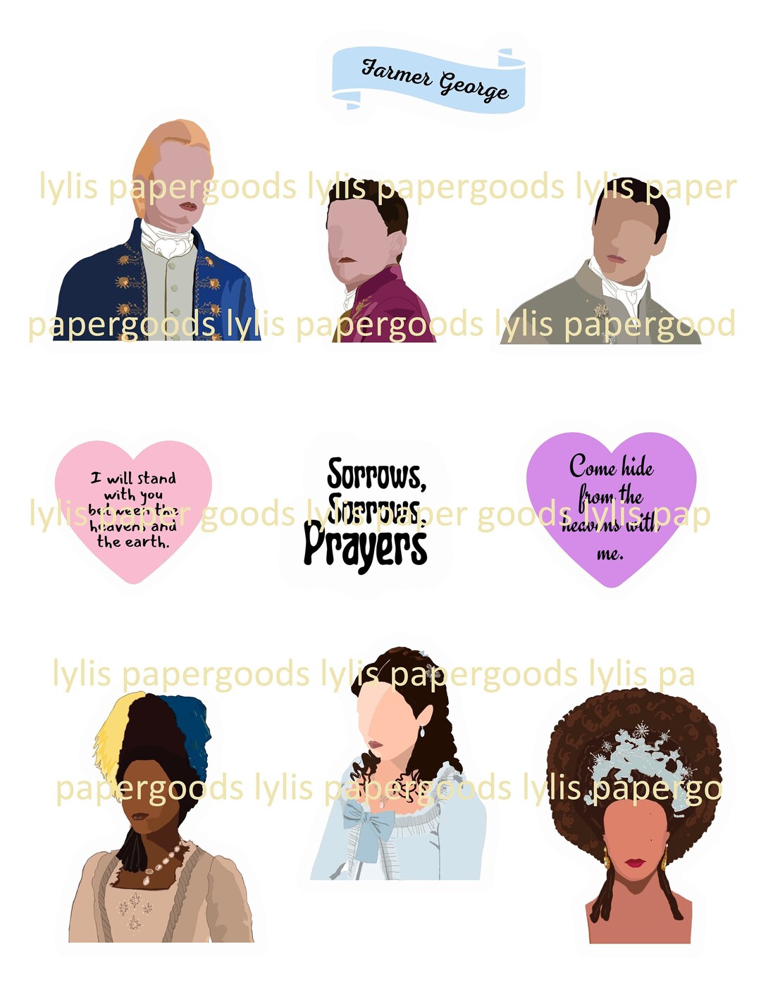 BRIDGERTON STICKERS Bundle Season 3 Stickers the - Etsy