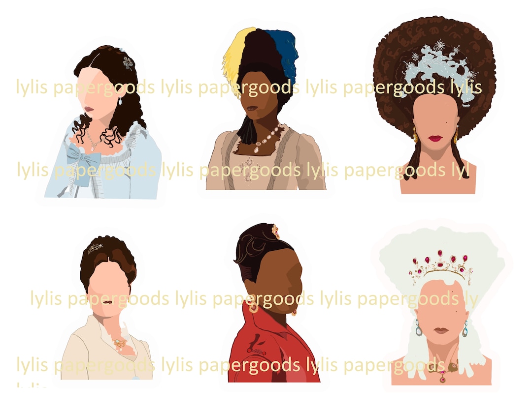 BRIDGERTON STICKERS Bundle Queen Charlotte Stickers Kiss-cut Sheet of ...