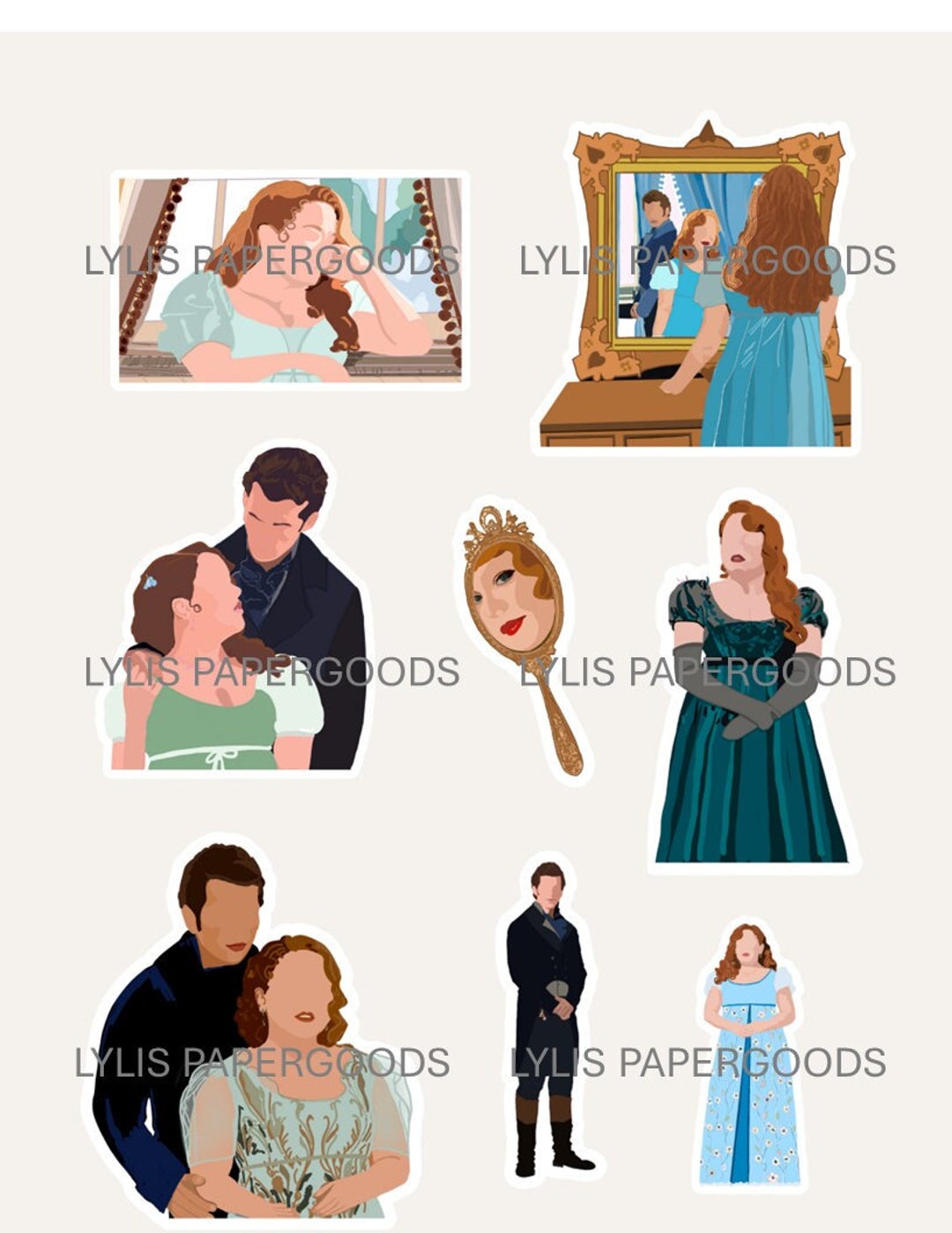 BRIDGERTON BUNDLE Season 3 Pen & Colin Stickers Instant Download PNG ...