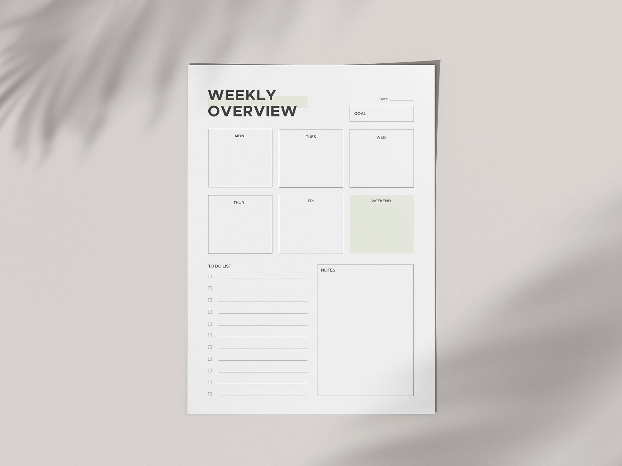 Simple Weekly Planner Bundle Printable A4 Planner - Etsy