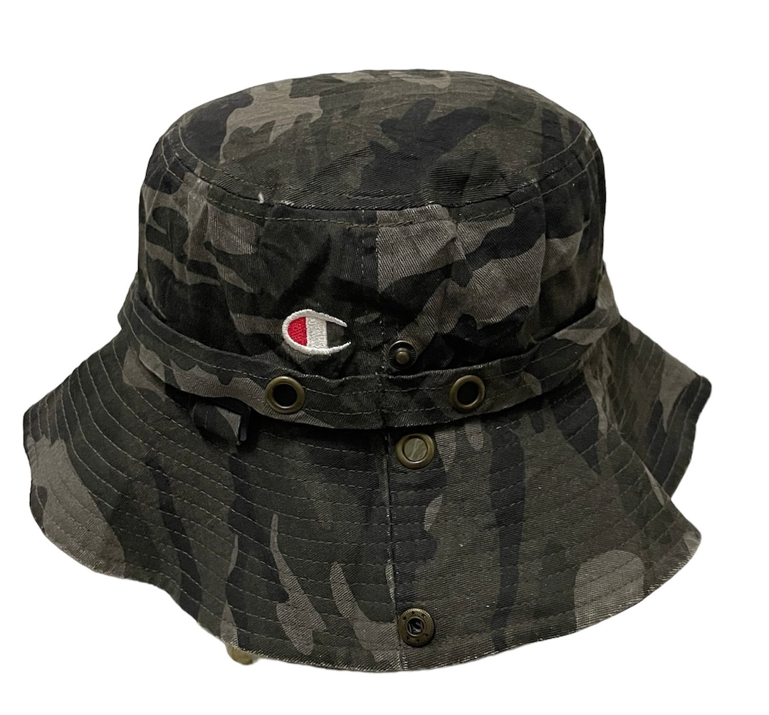 Rare Vintage CHAMPION Bucket Hat, Camo Hat, Army (114a) - Etsy