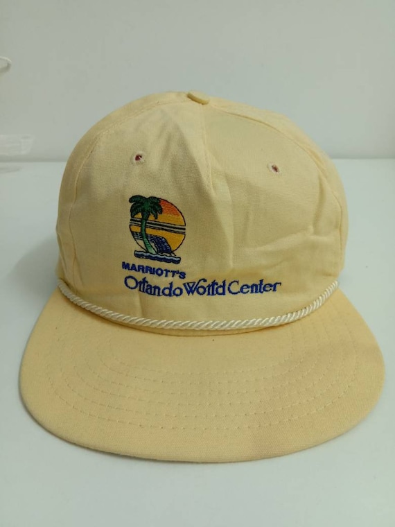 Rare Vintage MARRIOTTS ORLANDO WORLD Center Hat, Texa… - Gem
