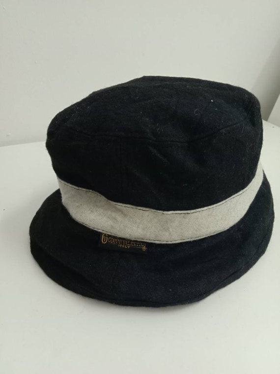 Rare Vintage GIANNI VALENTINO ITALY Bucket Hat, embro… - Gem