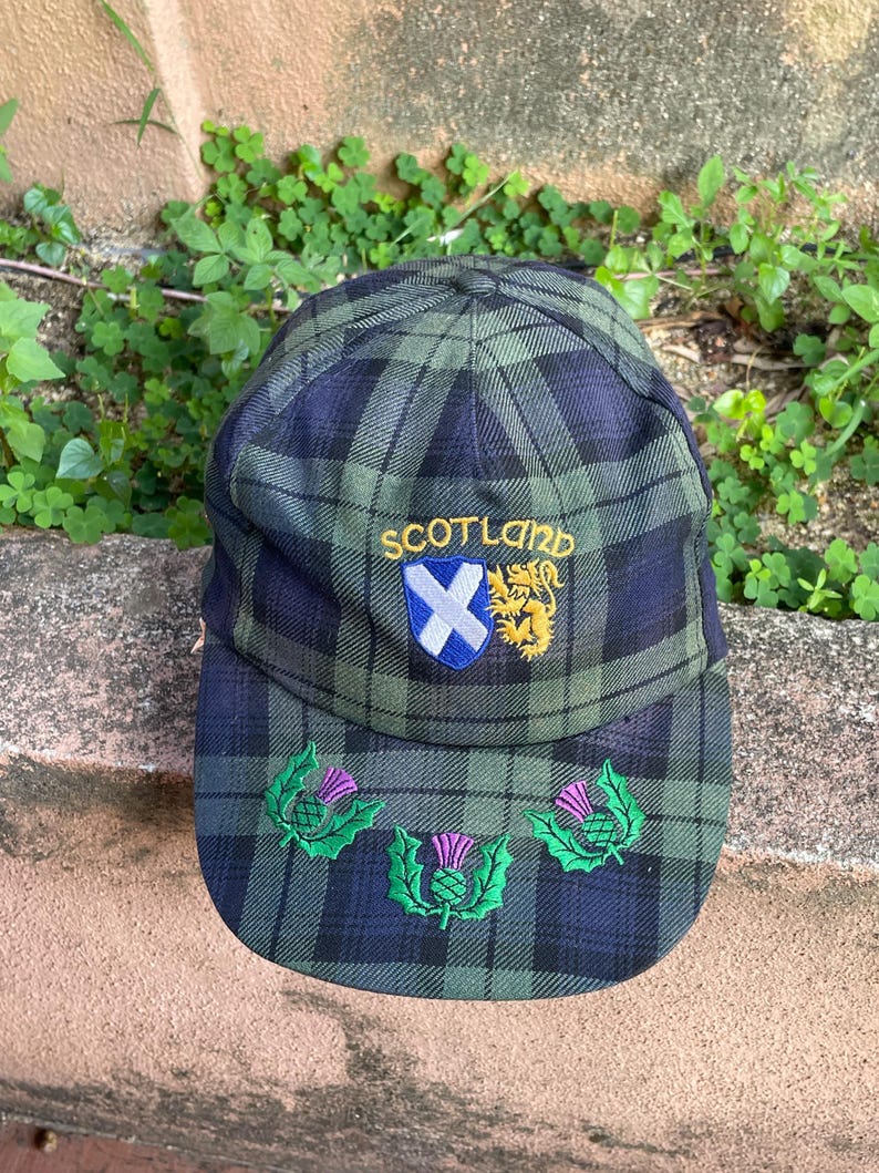 Rare Vintage SCOTLAND Hat Cap, Tartan Design, Scotish (506a) - Etsy