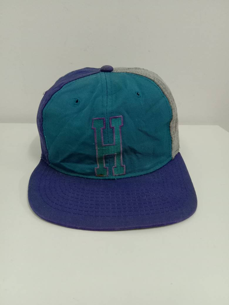 Rare Vintage CHARLOTTE HORNETS Hat Cap. Embroidered Logo, Starter Hat ...