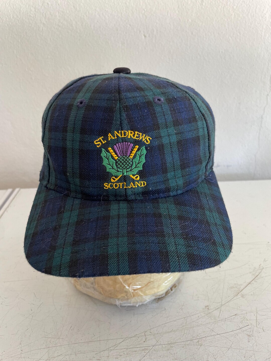 Rare Vintage ST ANDREWS SCOTLAND Hat, Tartan Design, Casual ...