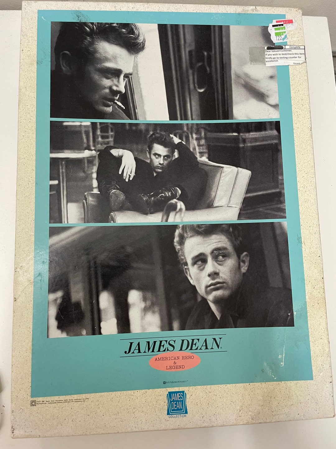 Vintage 90s JAMES DEAN Jigsaw Puzzle 1000pcs, Central Hobby,tmc 1997 ...