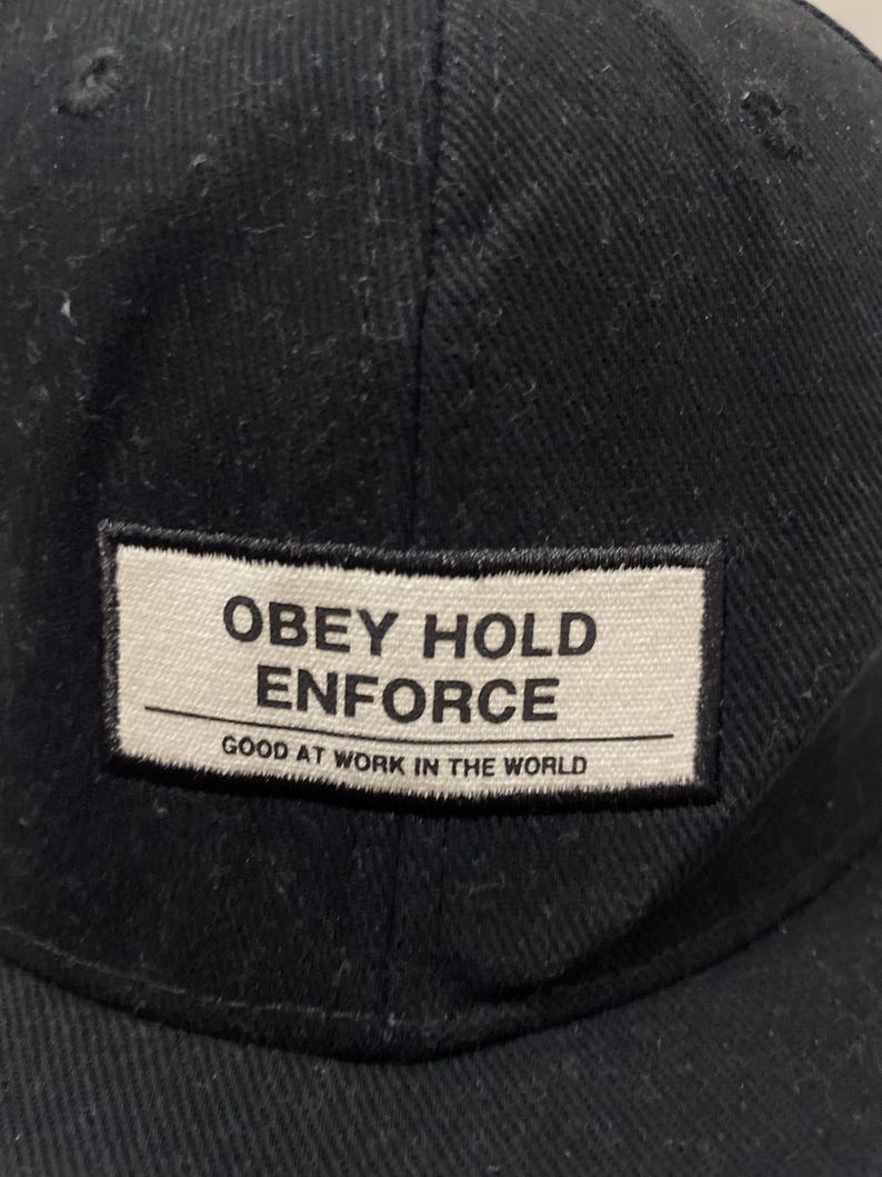 Rare ENVYM Hat Cap, Obey Hold Enforce, Good at Work in the World, Ailes ...