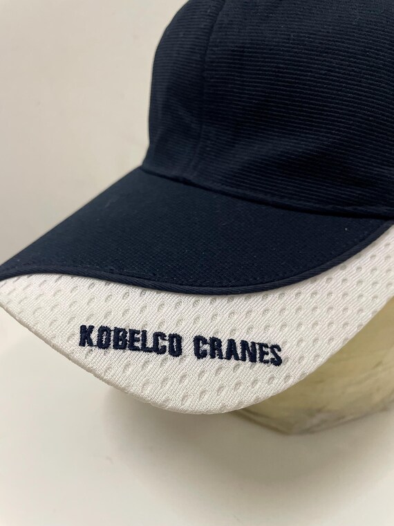 Rare Vintage KOBELCO CRANES Hat Cap, Embroidered Logo… - Gem
