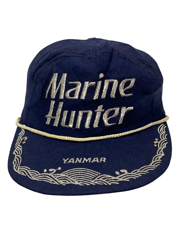 Rare Vintage YANMAR Hat, MARINE HUNTER(604a) - Gem