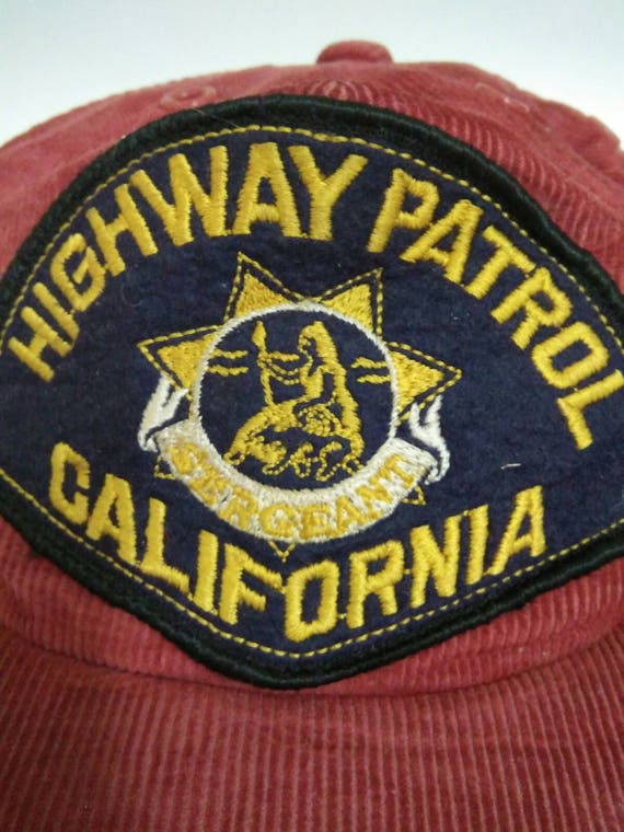 Rare Vintage HIGHWAY PATROL CALIFORNIA Hat Cap, Serge… - Gem